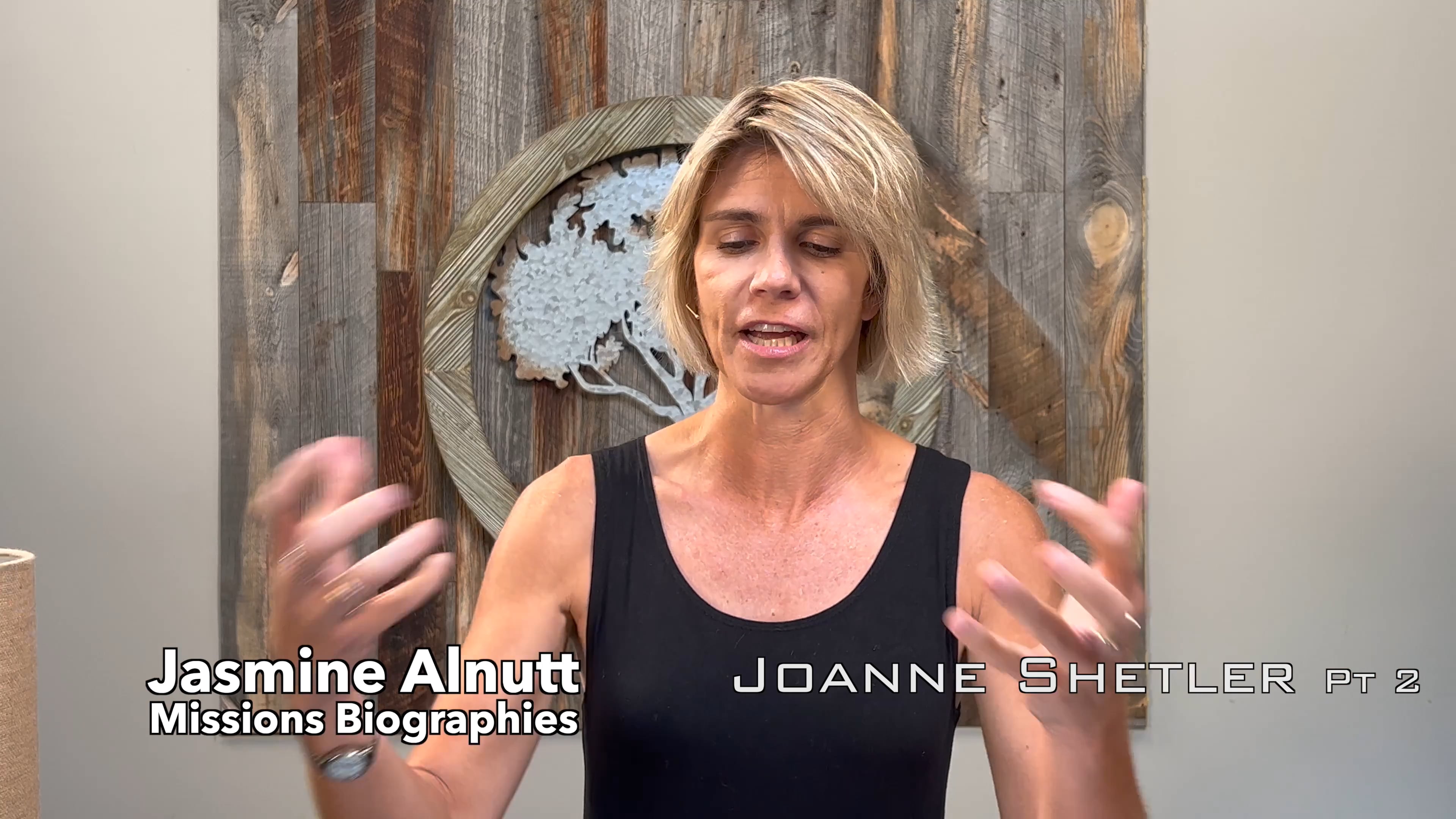 Joanne Shetler - Pt. 2 on Vimeo