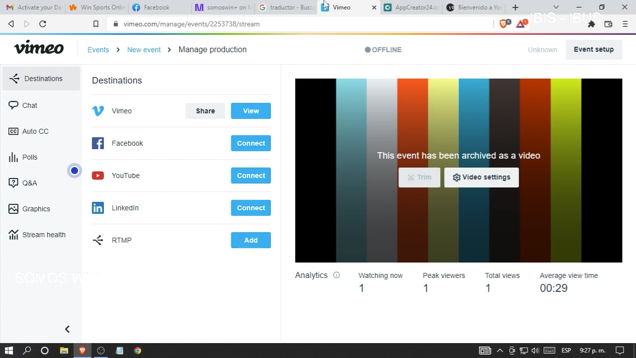 New event on Vimeo