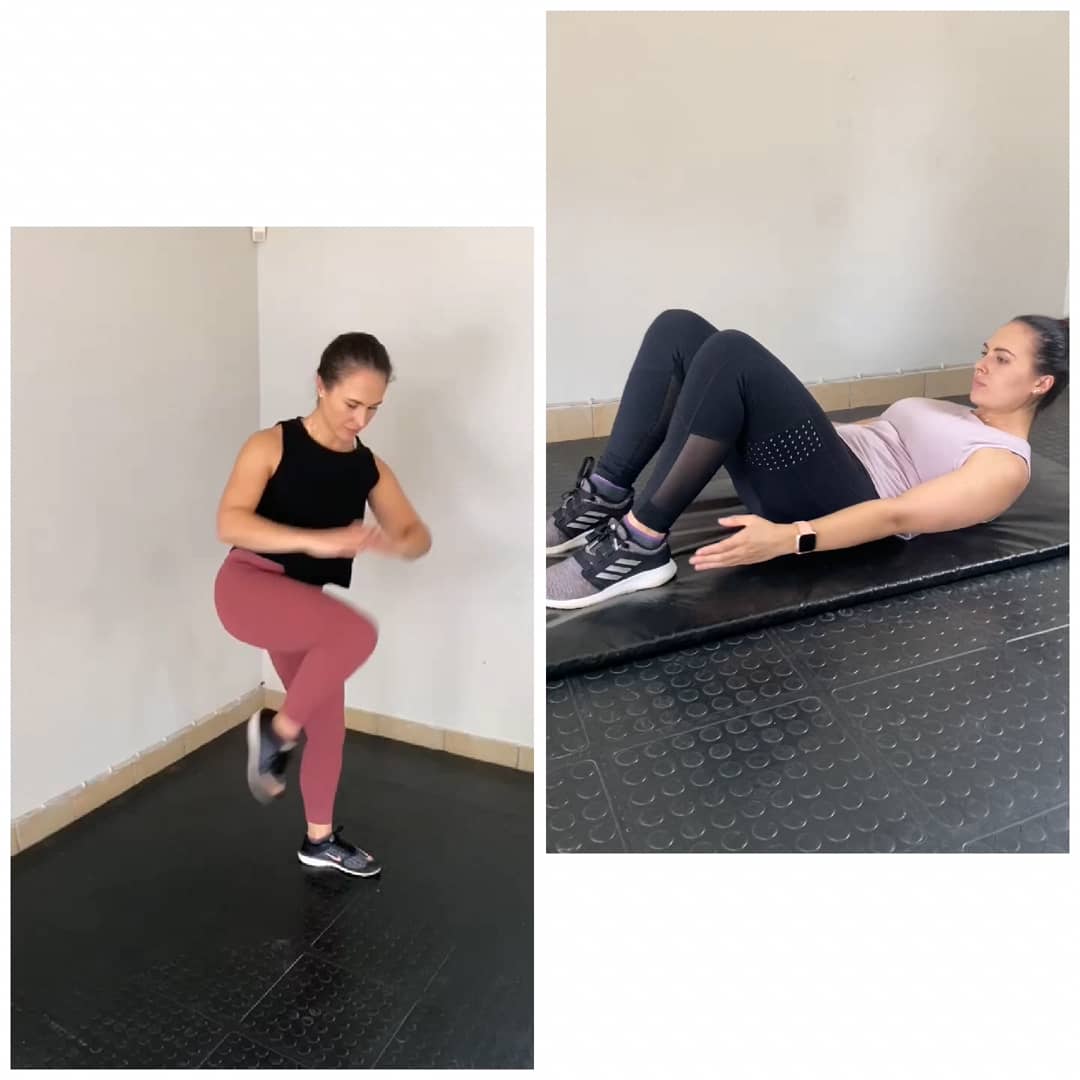 Sideways standing knee tucks on Vimeo