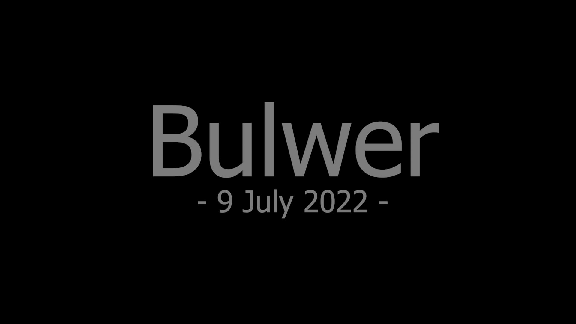 Bulwer on Vimeo