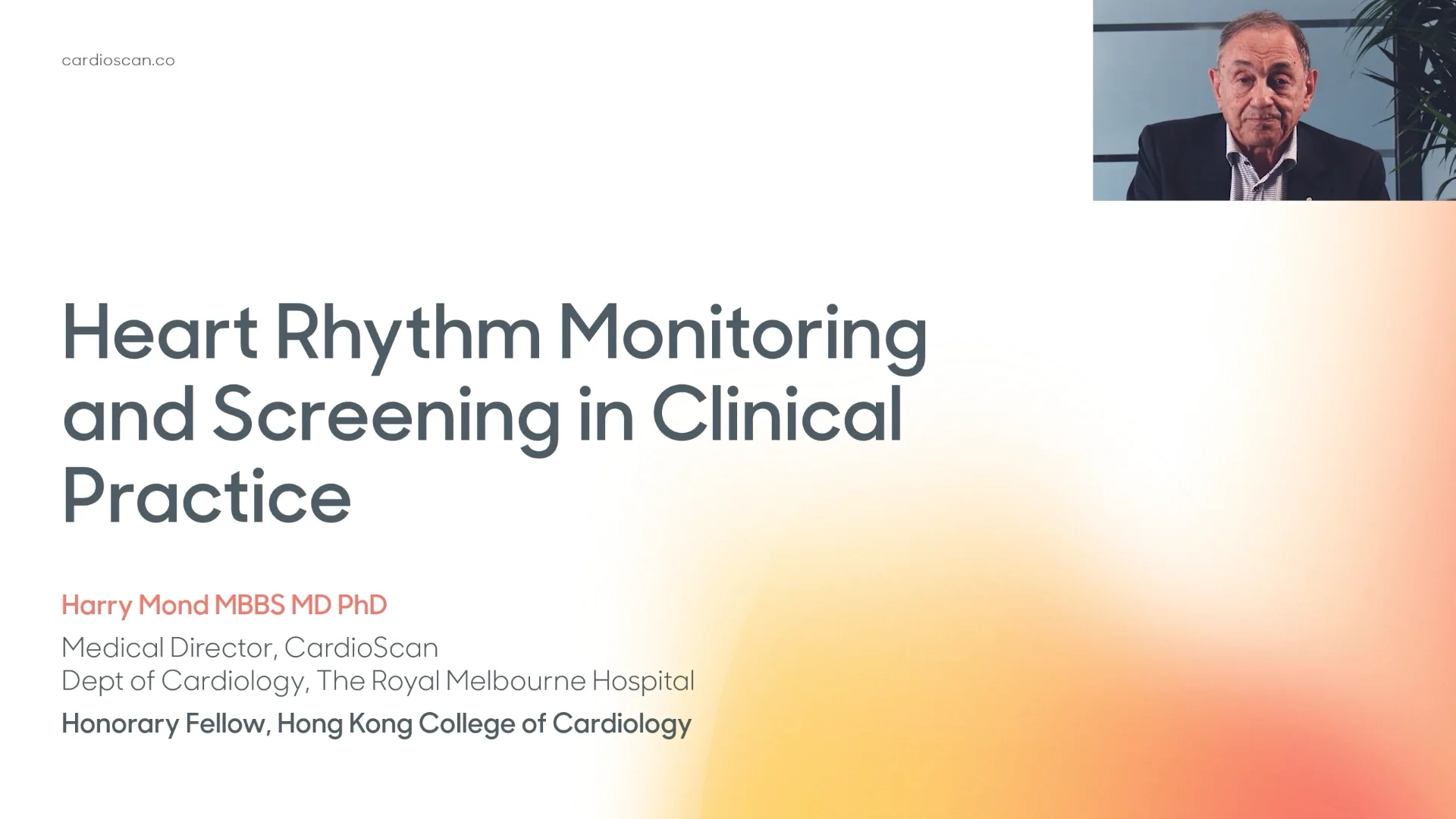 Dr Harry Mond - Clinical cardiac monitoring on Vimeo
