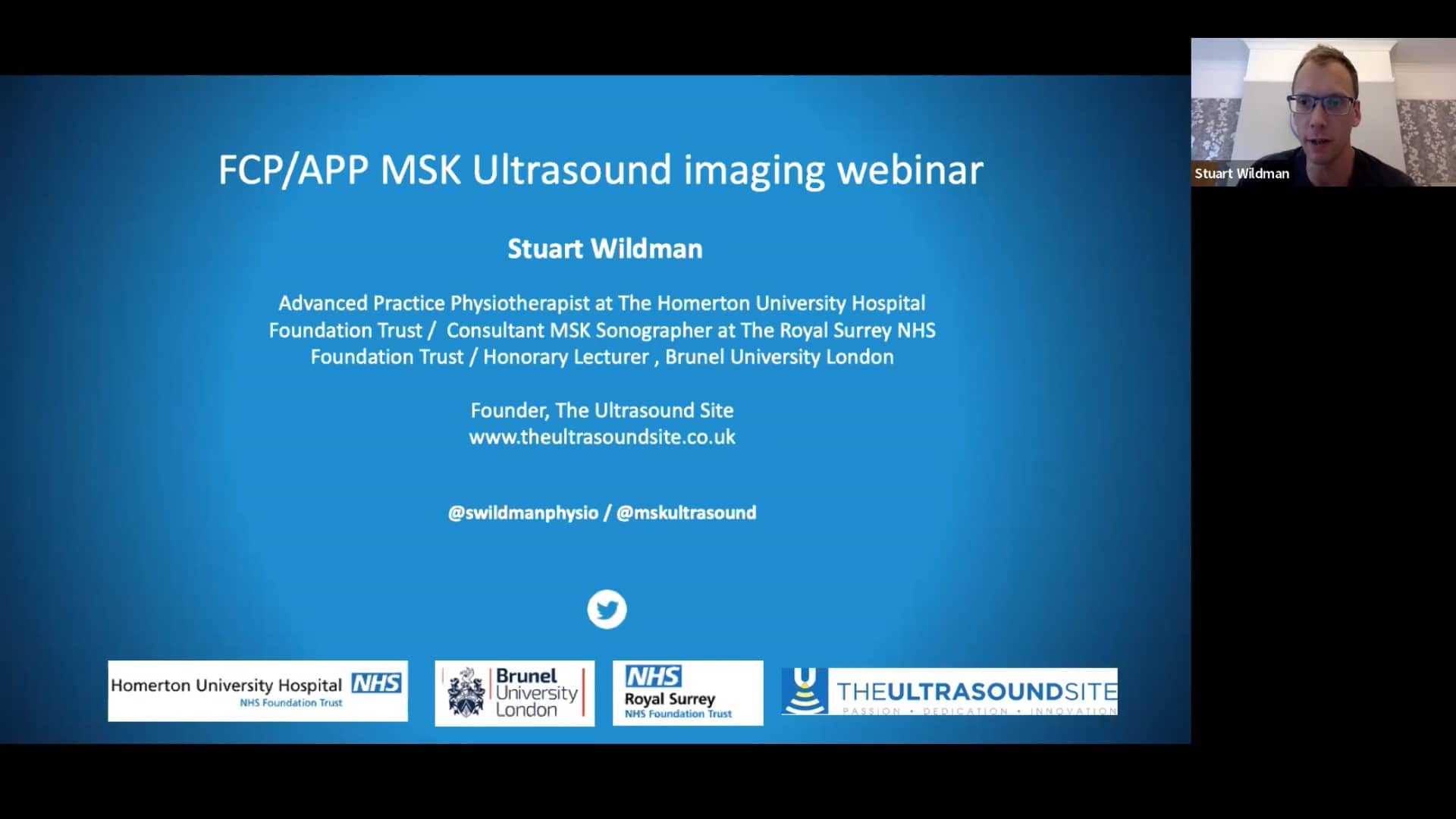 MSK ultrasound webinar for First Contact Practitioners (FCPs) and ...