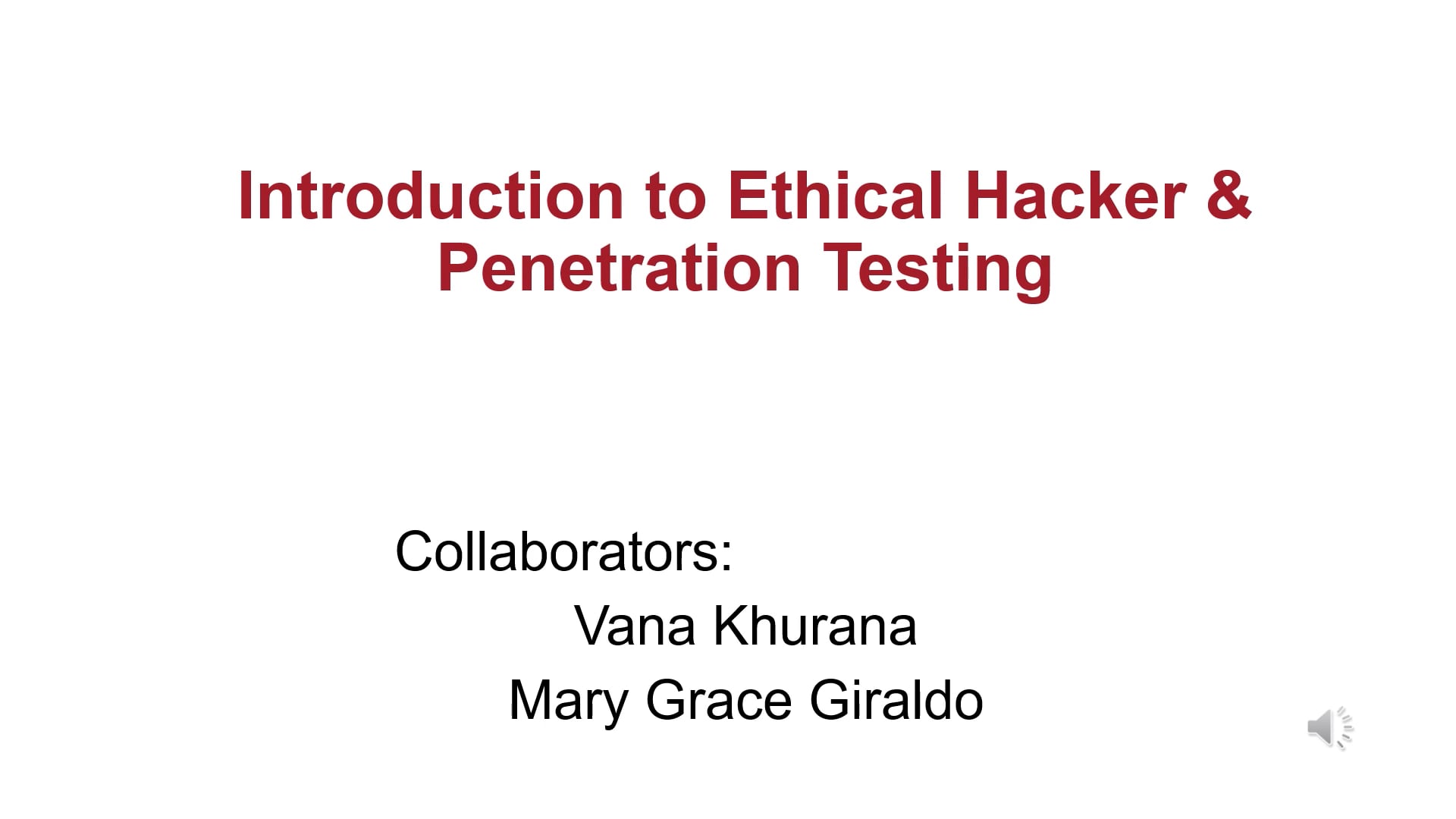 Introduction to Ethical Hacker & Penetration Testing Part 3.mp4 on Vimeo