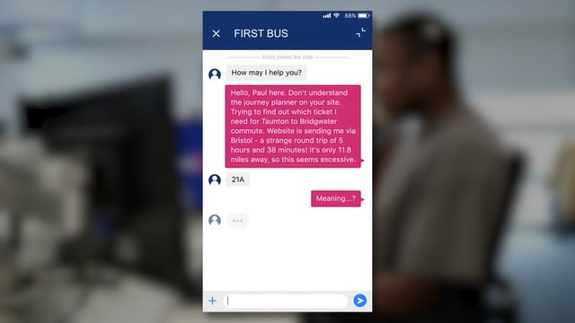 First Bus - Contact Centre: Live Chat animation on Vimeo