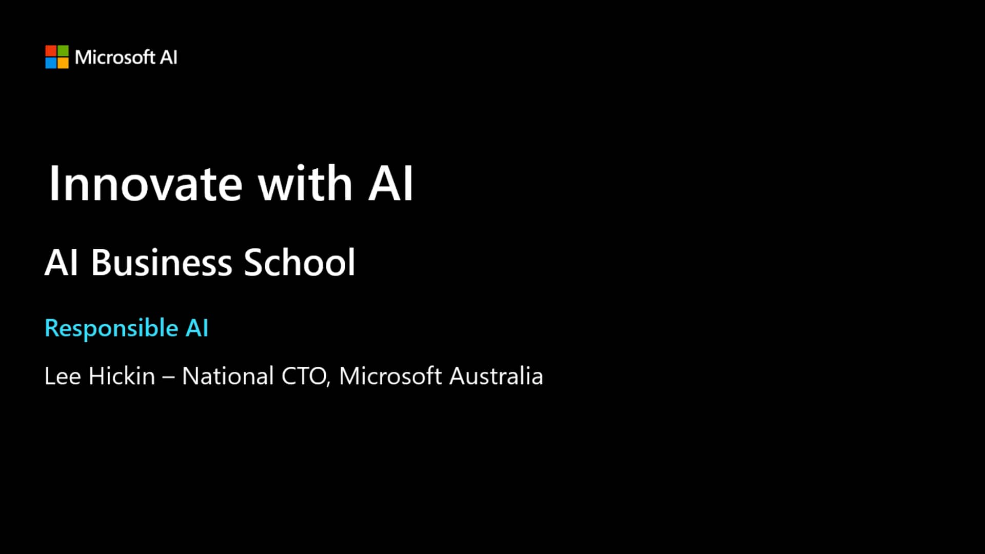 Responsible AI with Microsoft on Vimeo