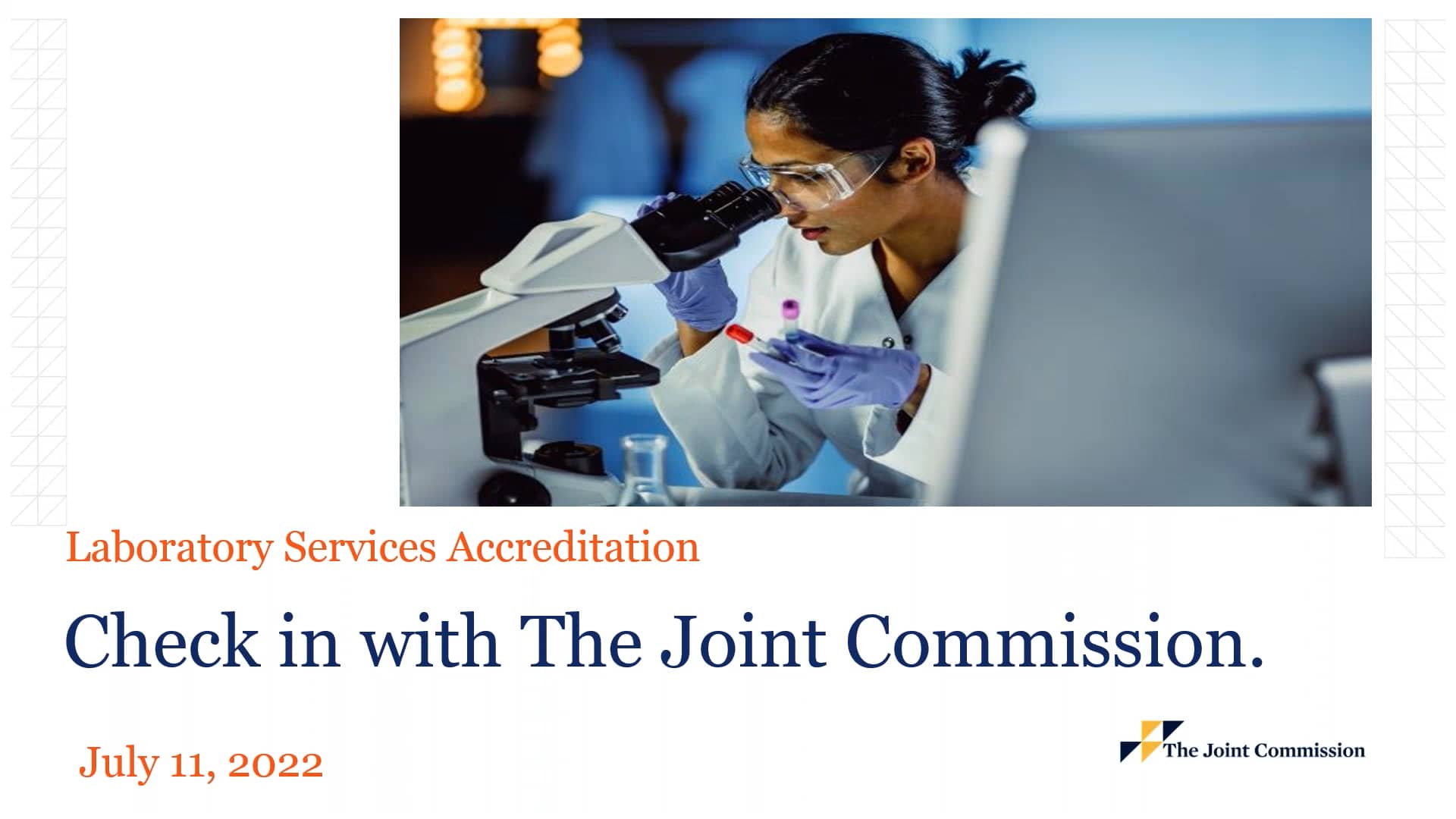 Checking in With The Joint Commission for Laboratory Services on Vimeo