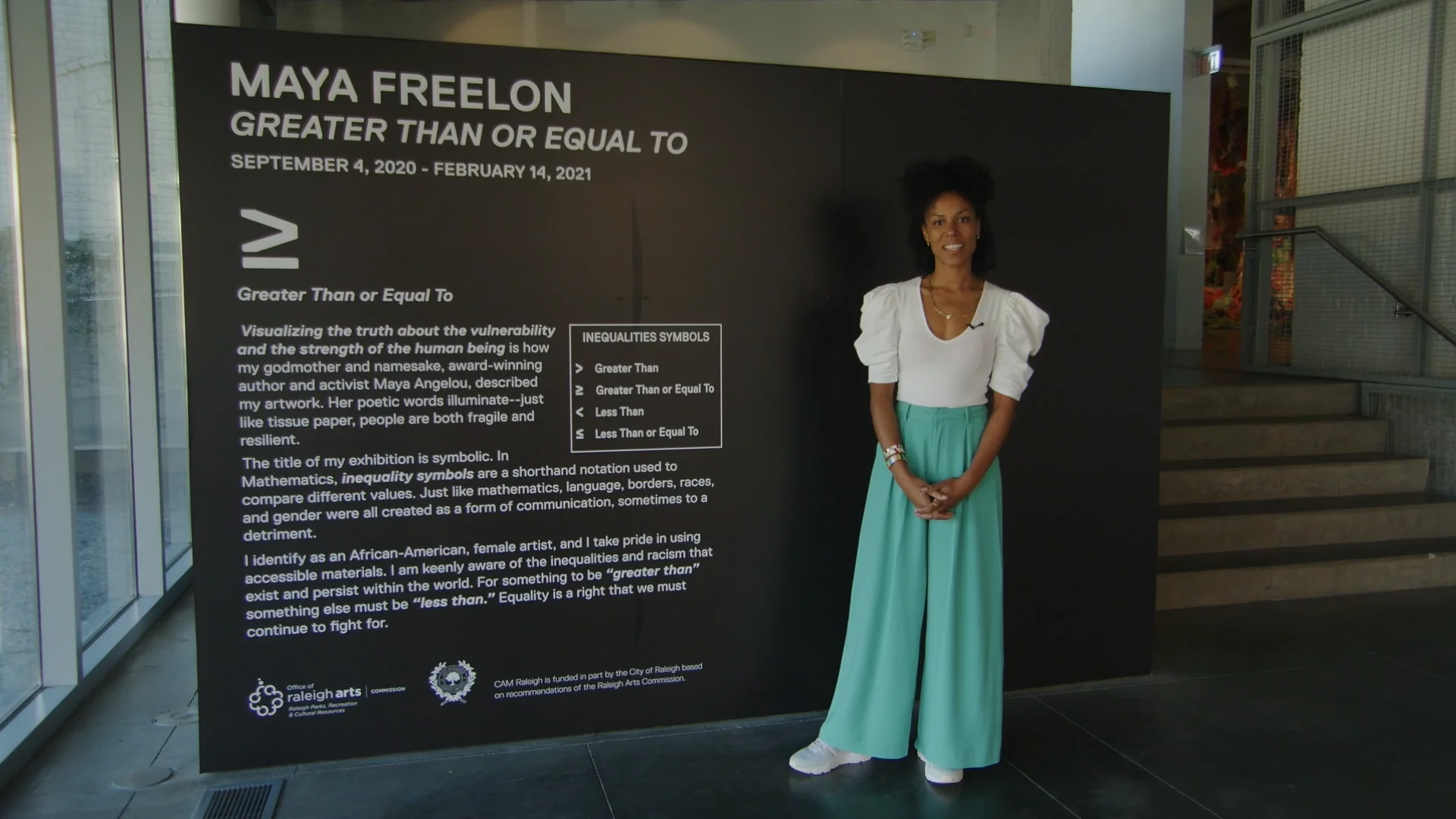 Maya Freelon's Gallery Tour - CAM Raleigh 2020 on Vimeo