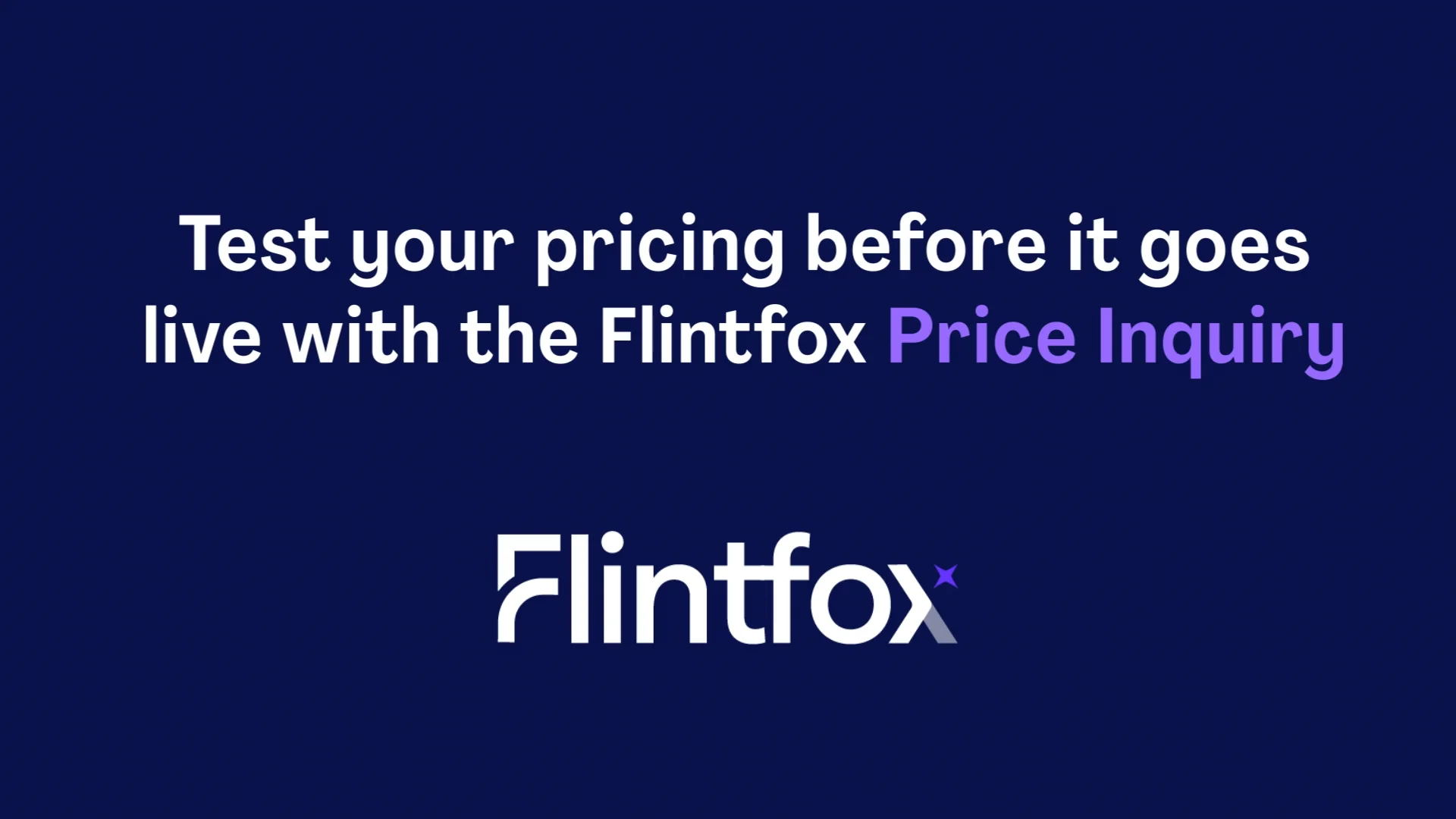 Flintfox Price Inquiry on Vimeo