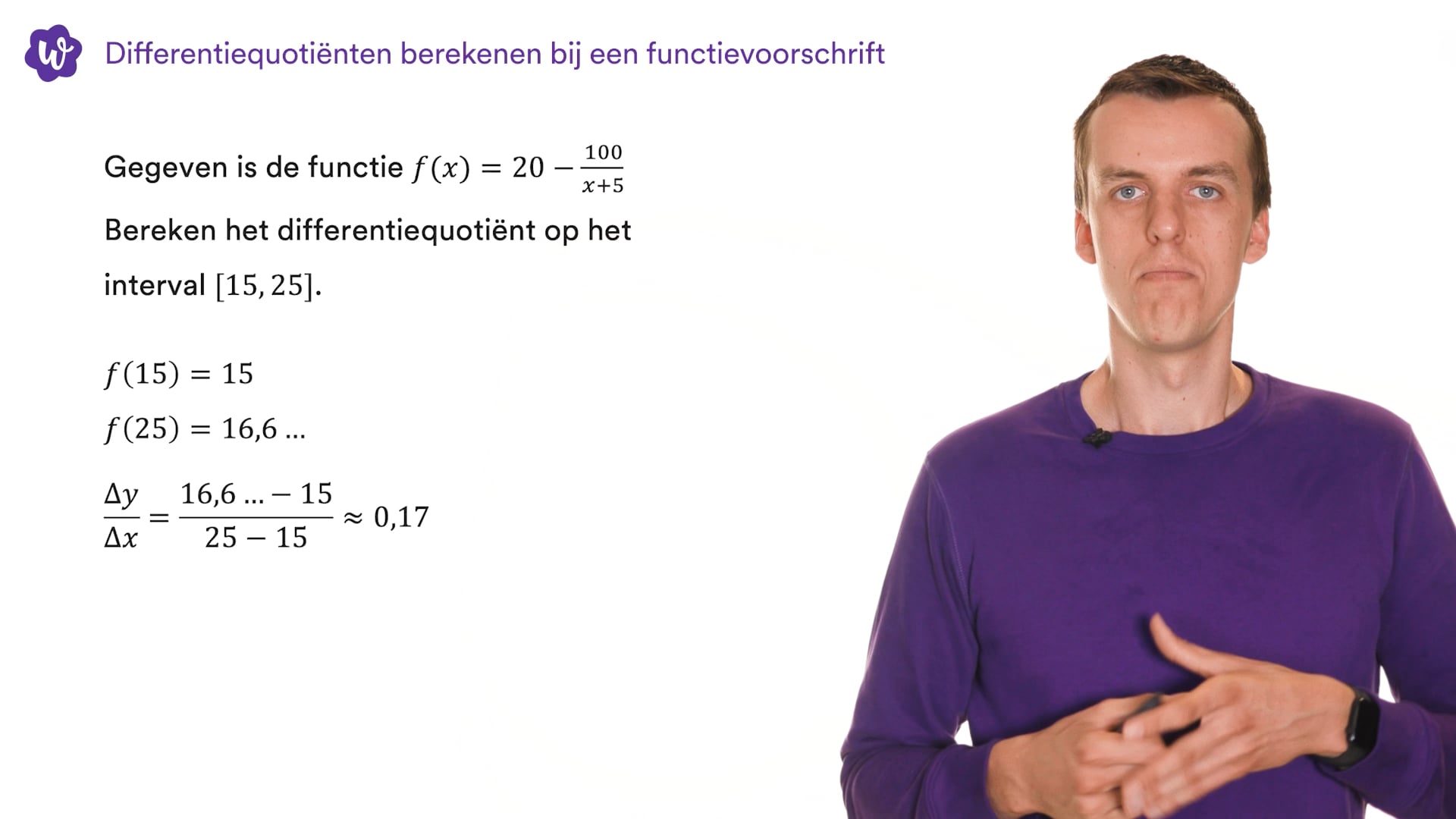 Oefen met De afgeleide functie uit Getal en Ruimte – 4/5/6 vwo – 12 ...