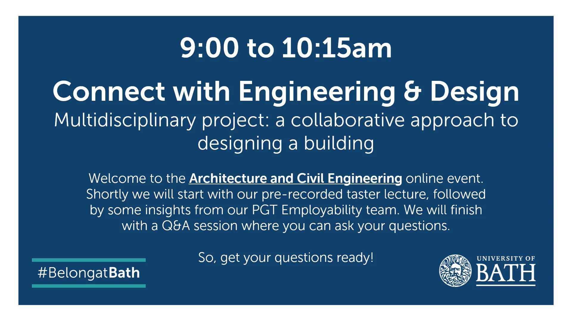 Architecture and Civil Engineering - Multidisciplinary project: a ...