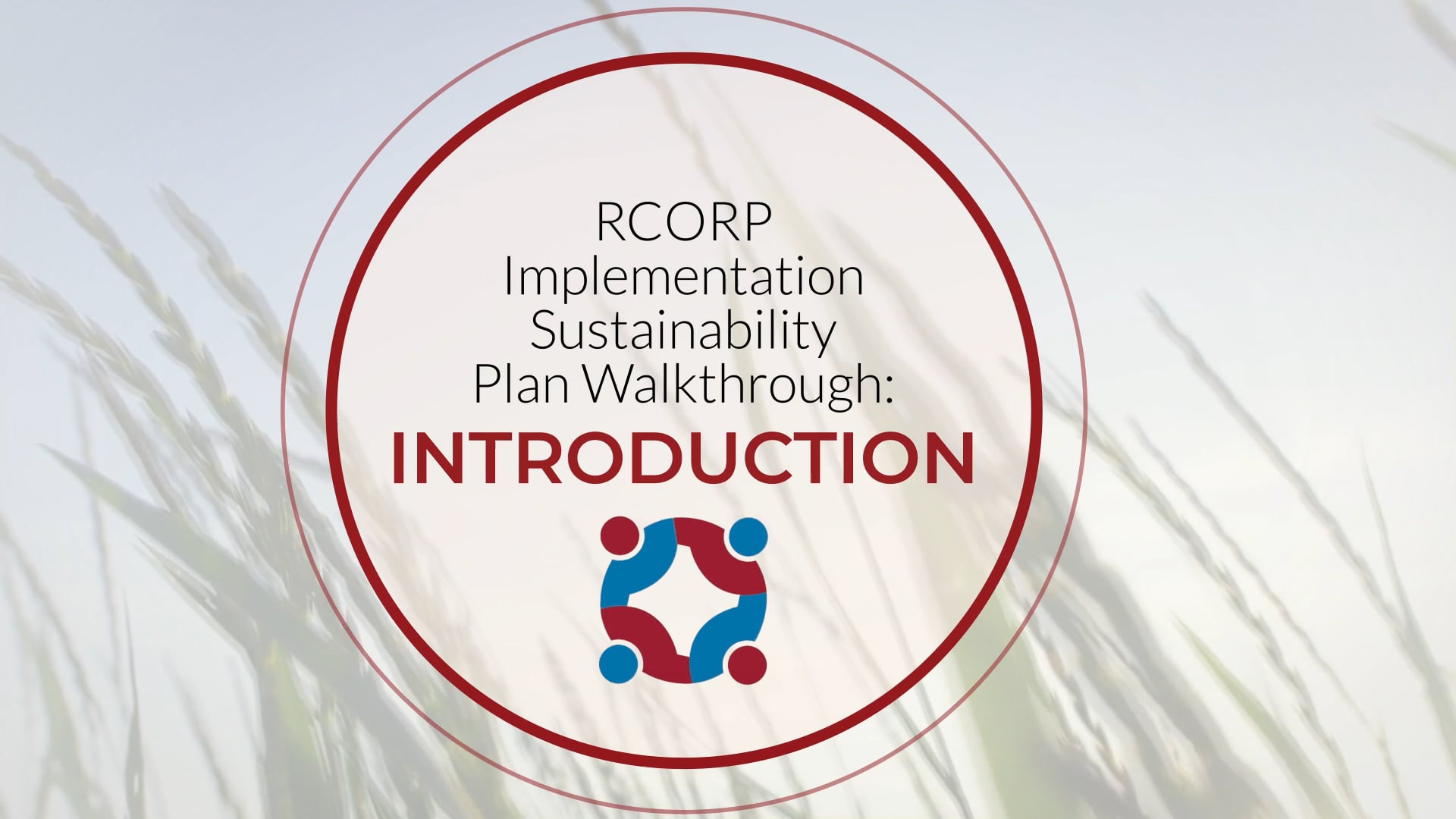 RCORP Sustainability Video 1 - Introduction on Vimeo