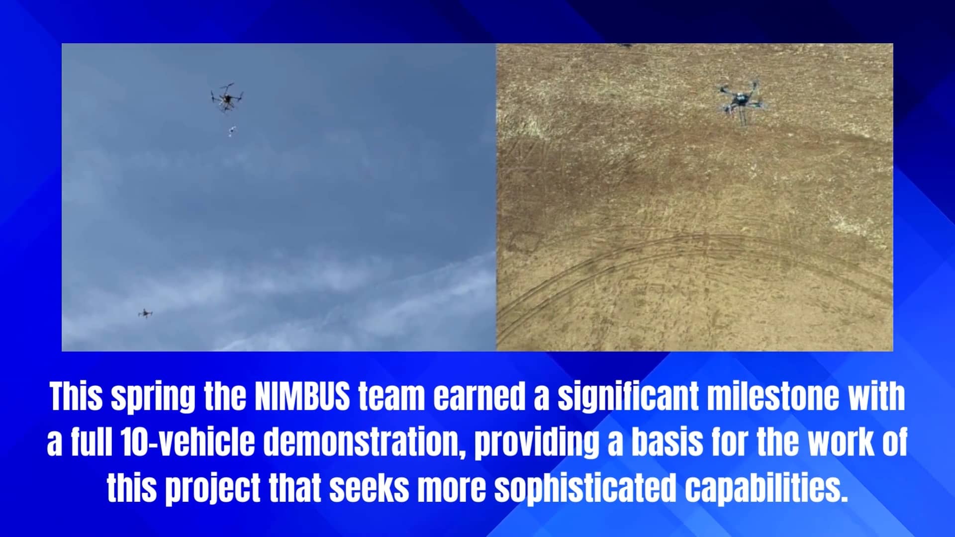 UNL NIMBUS Lab developing drone swarm enhancements for U.S. Army through NSRI on Vimeo