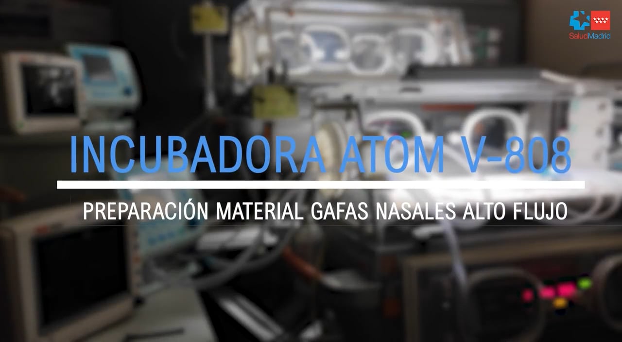 Traslado con soporte respiratorio de Alto Flujo con la incubadora ATOM ...