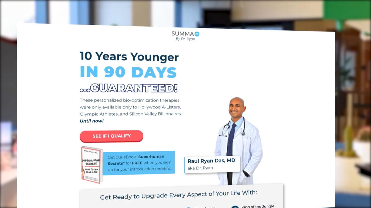 Call Booking CTA on a Home Page web-site on Vimeo