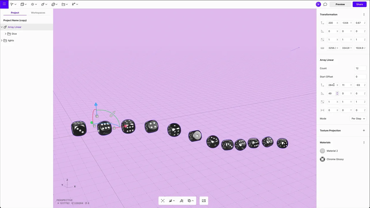 Vectary - Array linear on Vimeo