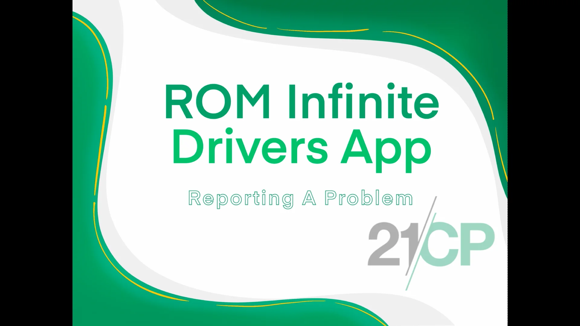 ROM Infinite Drivers App-Reporting A Problem on Vimeo