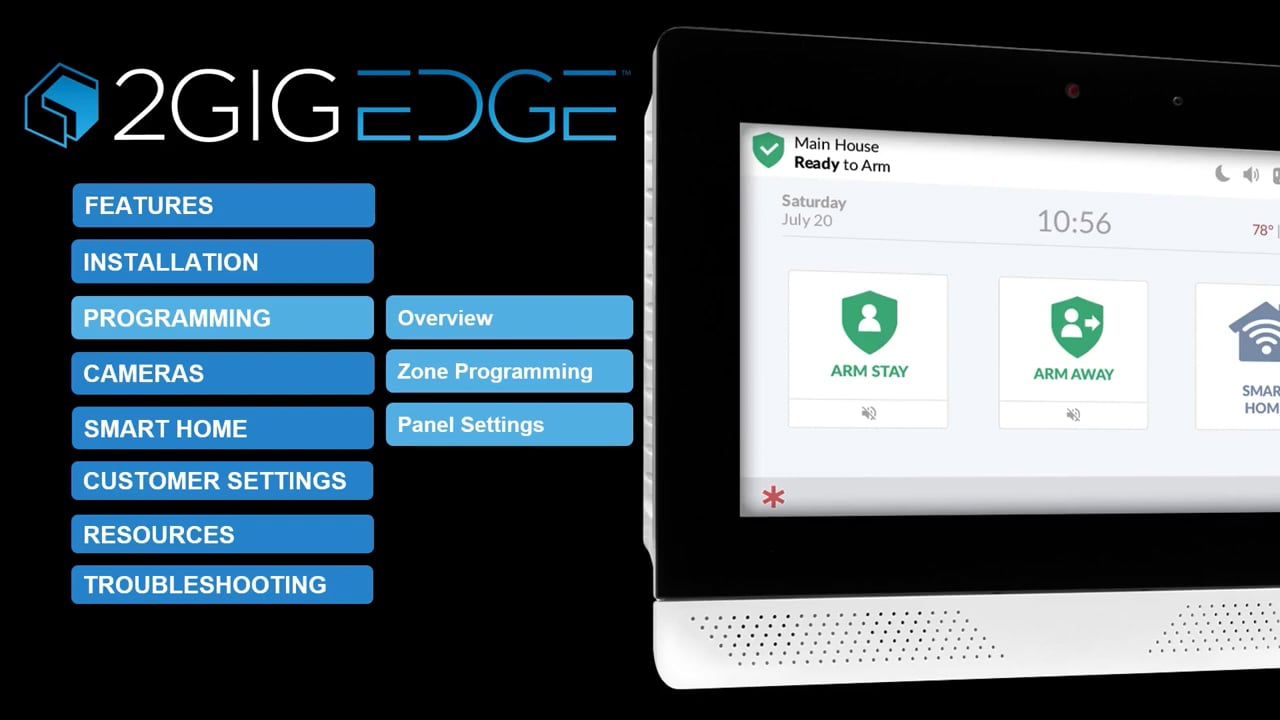 10 - How to program the 2GIG EDGE Panel on Vimeo
