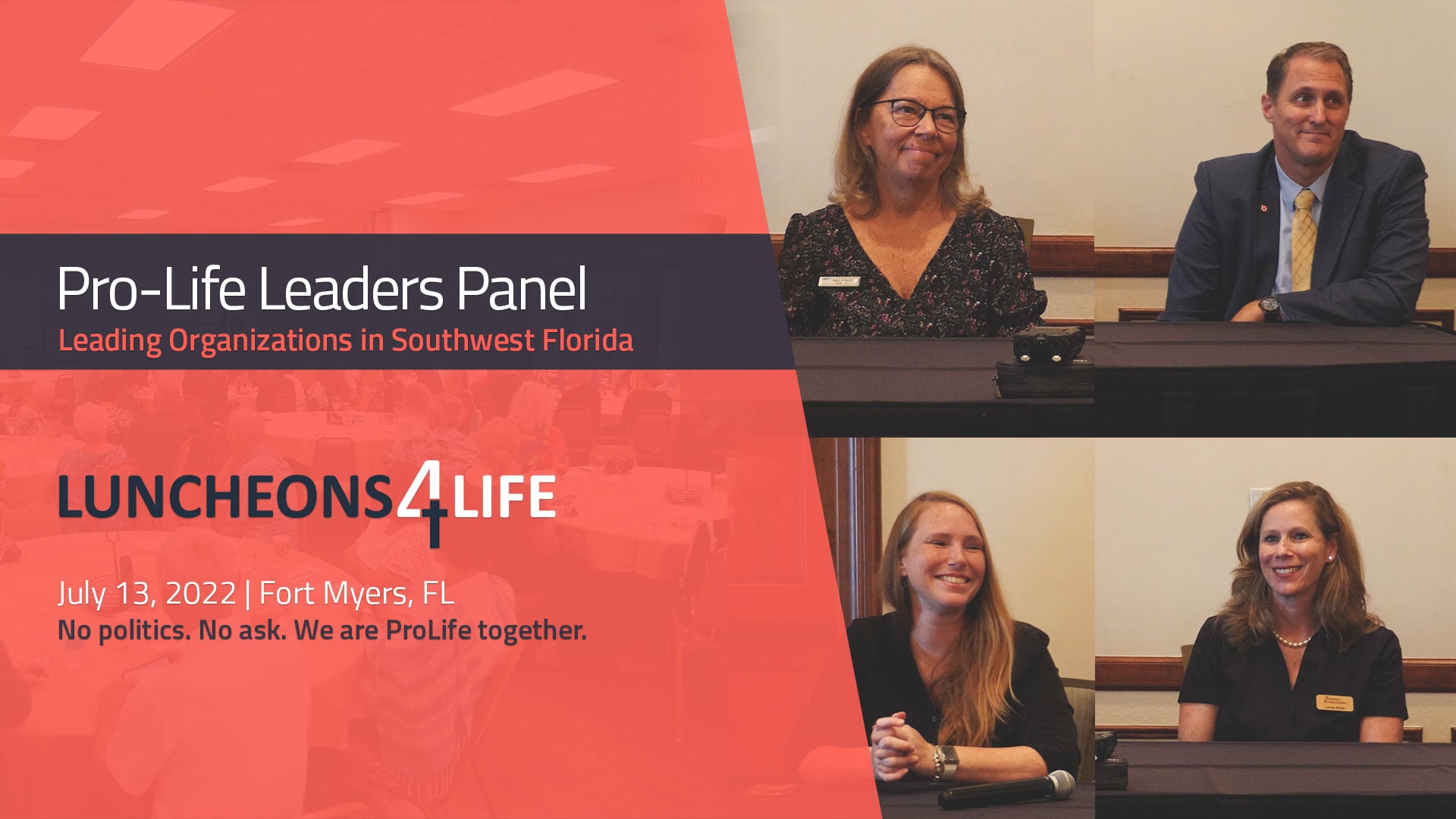 Pro-Life Leaders Panel | L4L Fort Myers 07/13/2022 on Vimeo