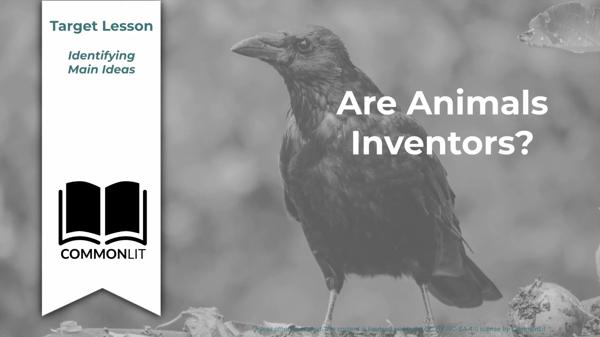 Target Lesson: Are Animals Inventors?