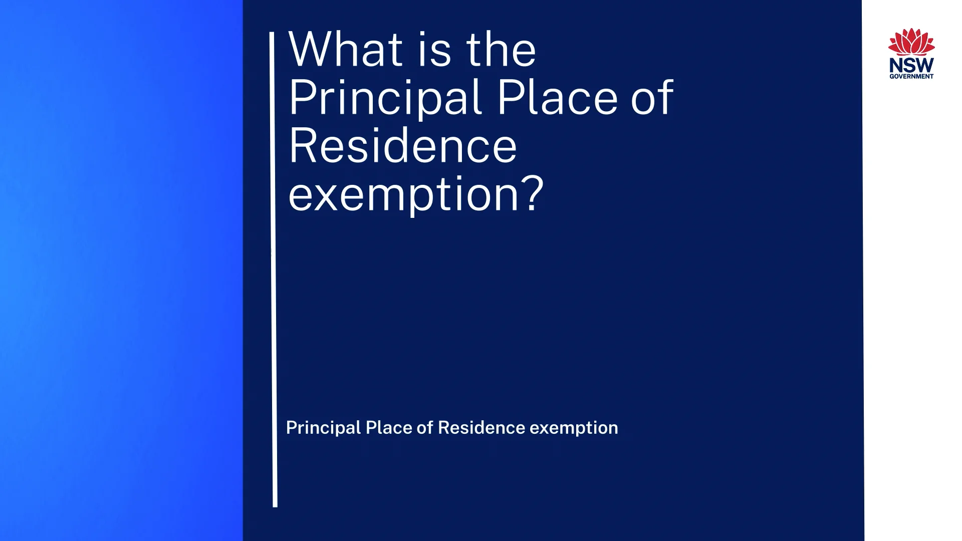PPR | What is the Principal Place of Residence exemption?