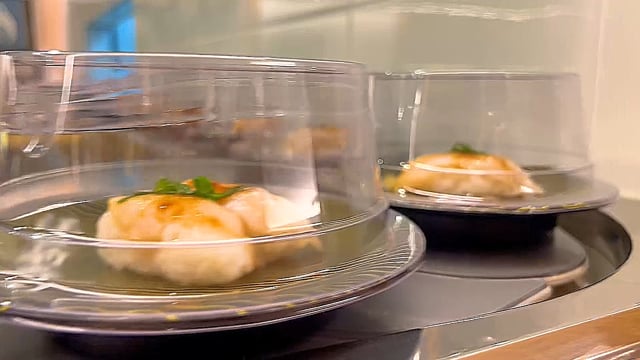 Japanese Food Conveyor Belt Sushi Japanese Restaurant Free Stock Video ...