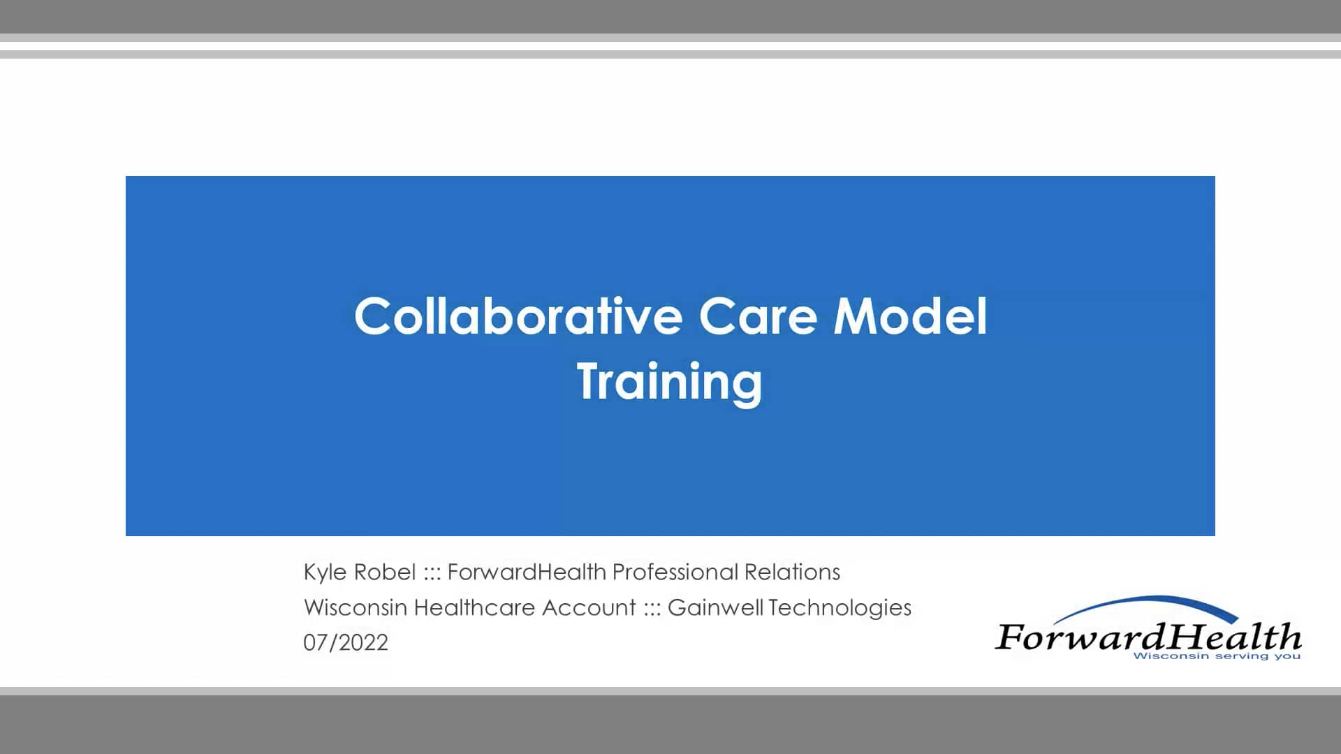 Collaborative Care Model Training Video on Vimeo
