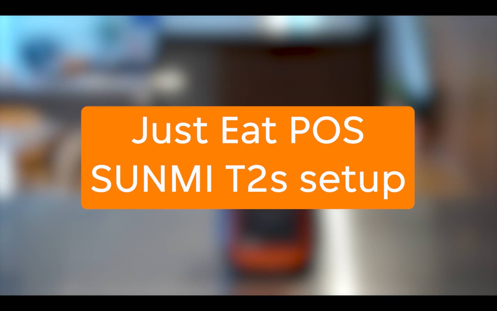 Just Eat POS -SUNMI T2s setup on Vimeo