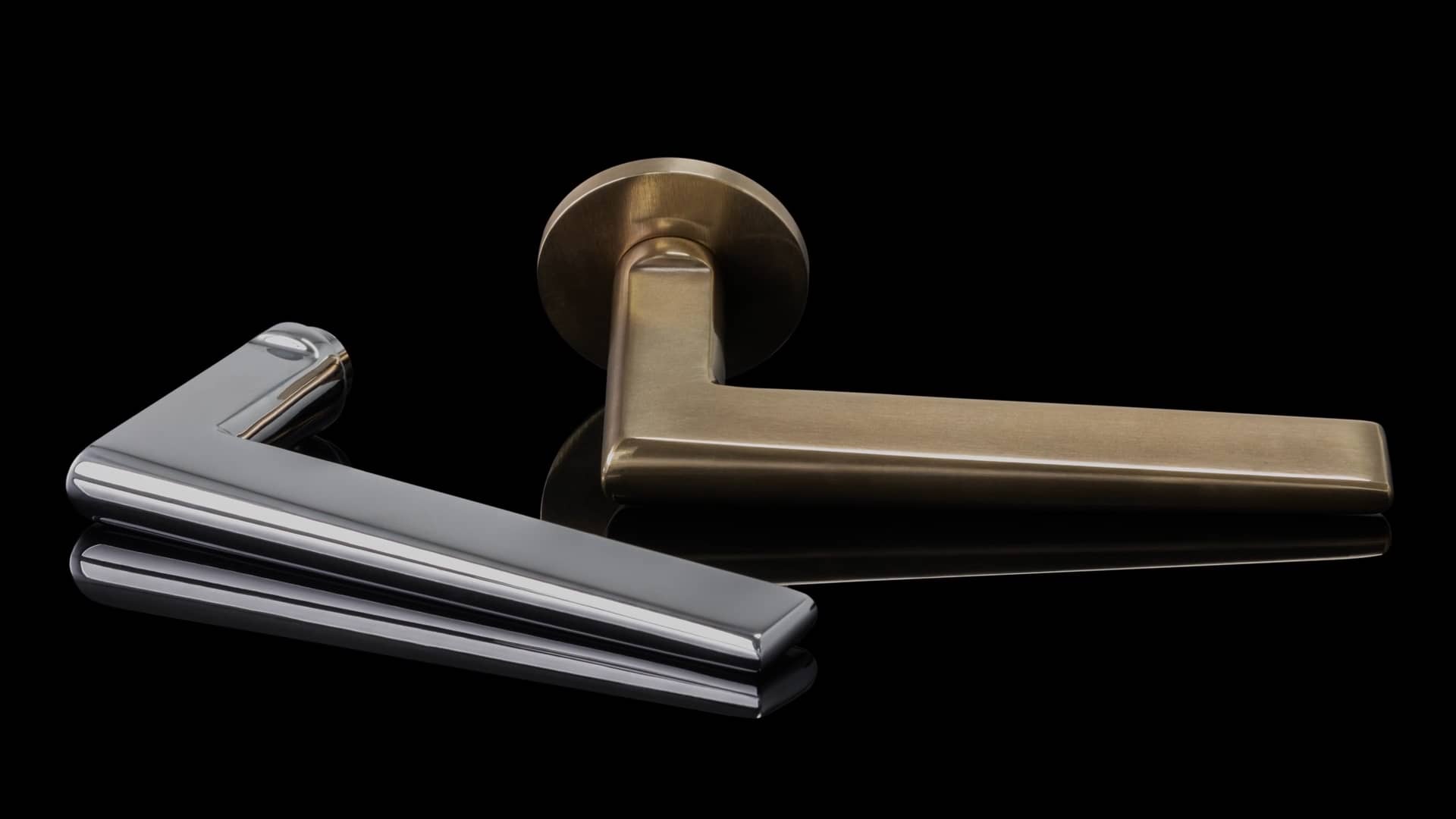 'Wedge' Solid Brass Lever Handle | Joseph Giles on Vimeo