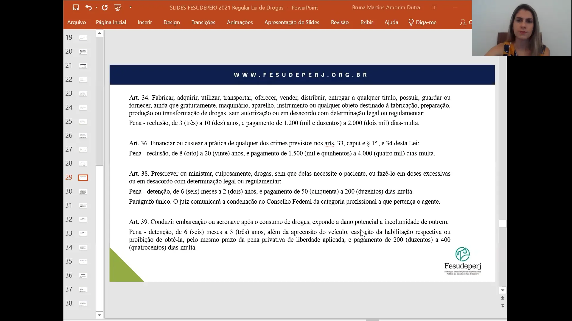 CRC_2021_A24_D_PENAL_LEI_DE_DROGAS_PROF_BRUNA_DUTRA_BL09 on Vimeo