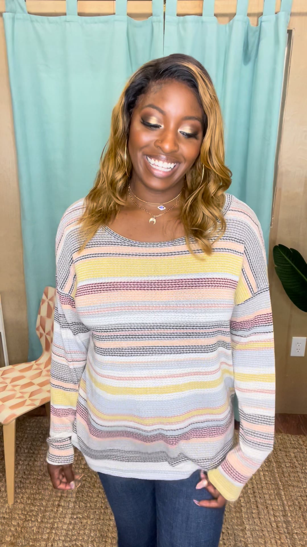 Vintage Striped Long Sleeve Top on Vimeo