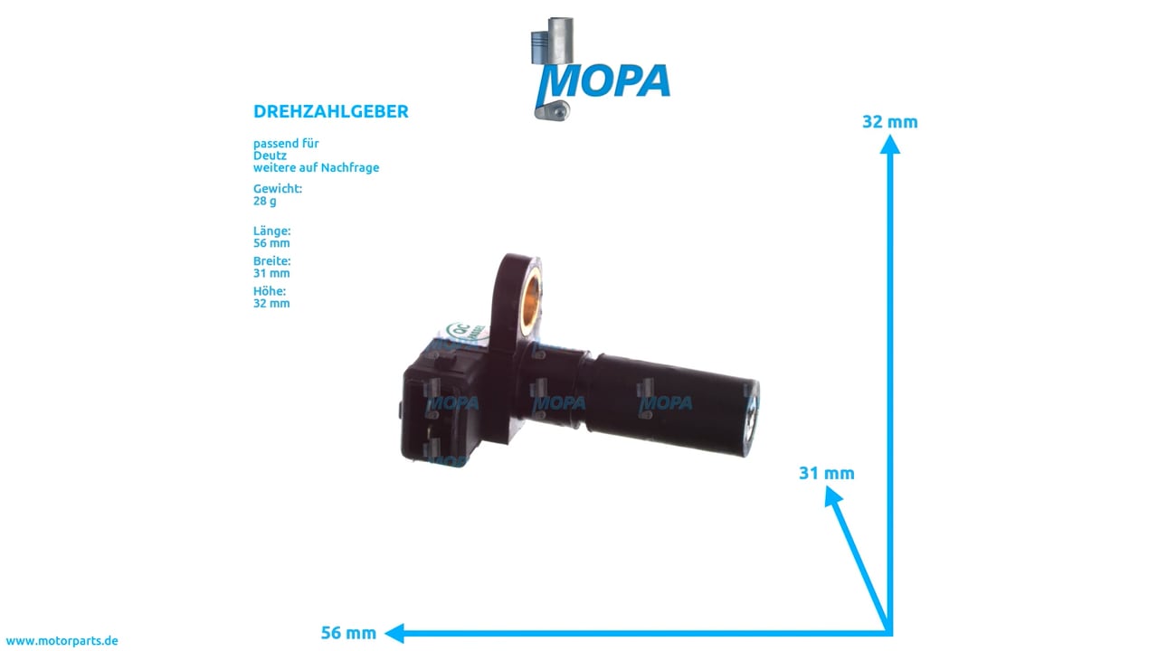 01182850 - MOPA DREHZAHLGEBER passend für Deutz Motoren on Vimeo