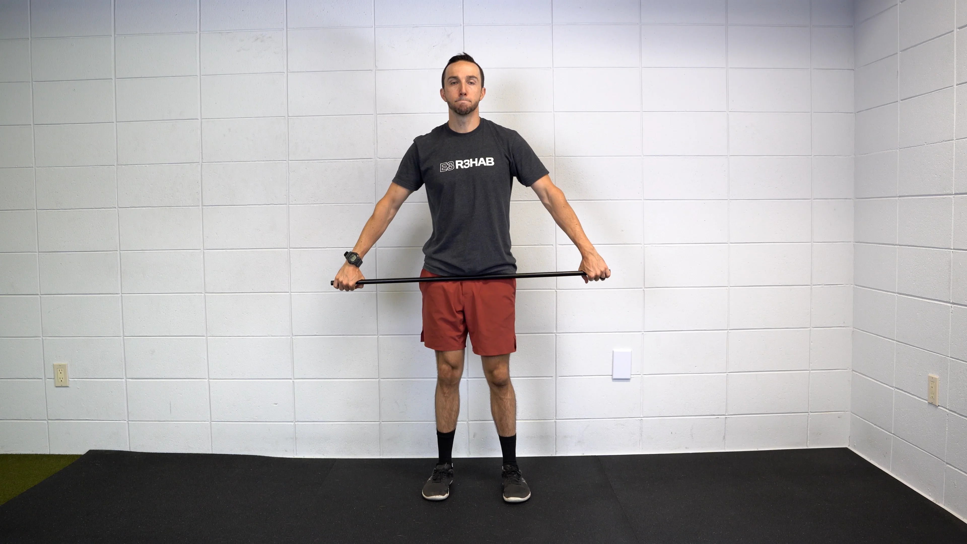 Wide Stance Side Bend with Dowel (Demo)