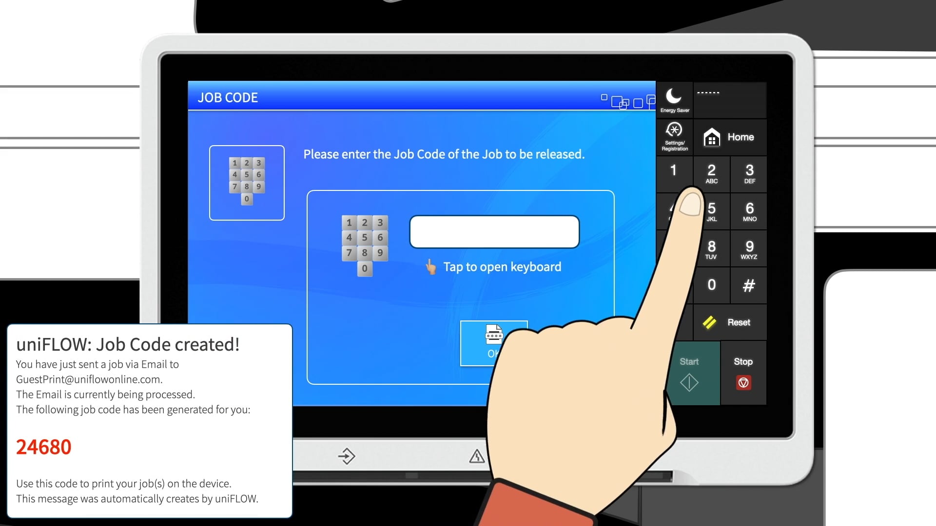 uniFLOW Online (Mobile Printing for guests) on Vimeo