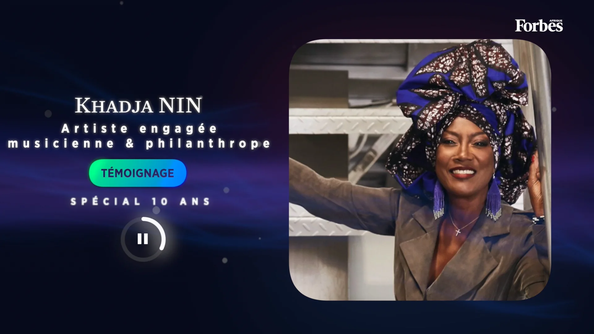 Forbes Afrique - Khadja NIN, Artiste engagée, musicienne et philantrope ...
