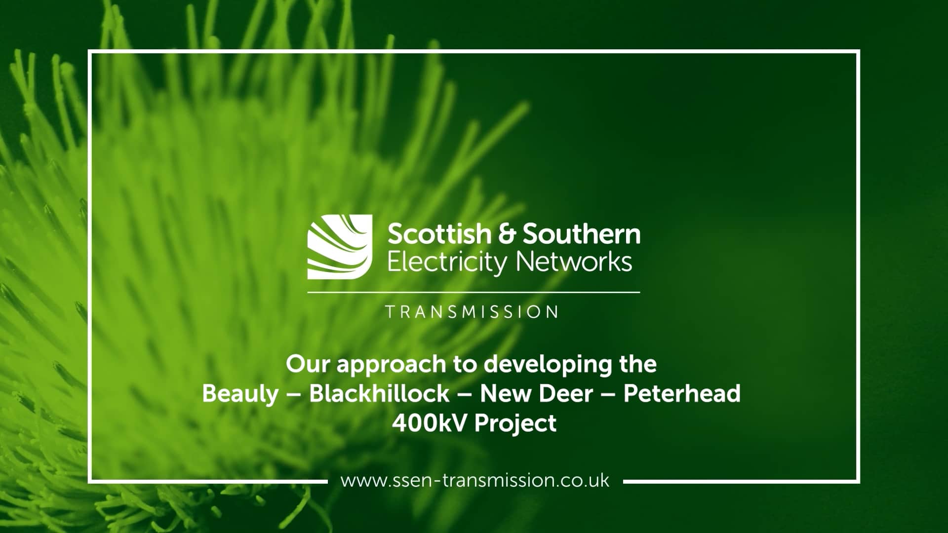Our approach to developing the Beauly – Blackhillock – New Deer ...