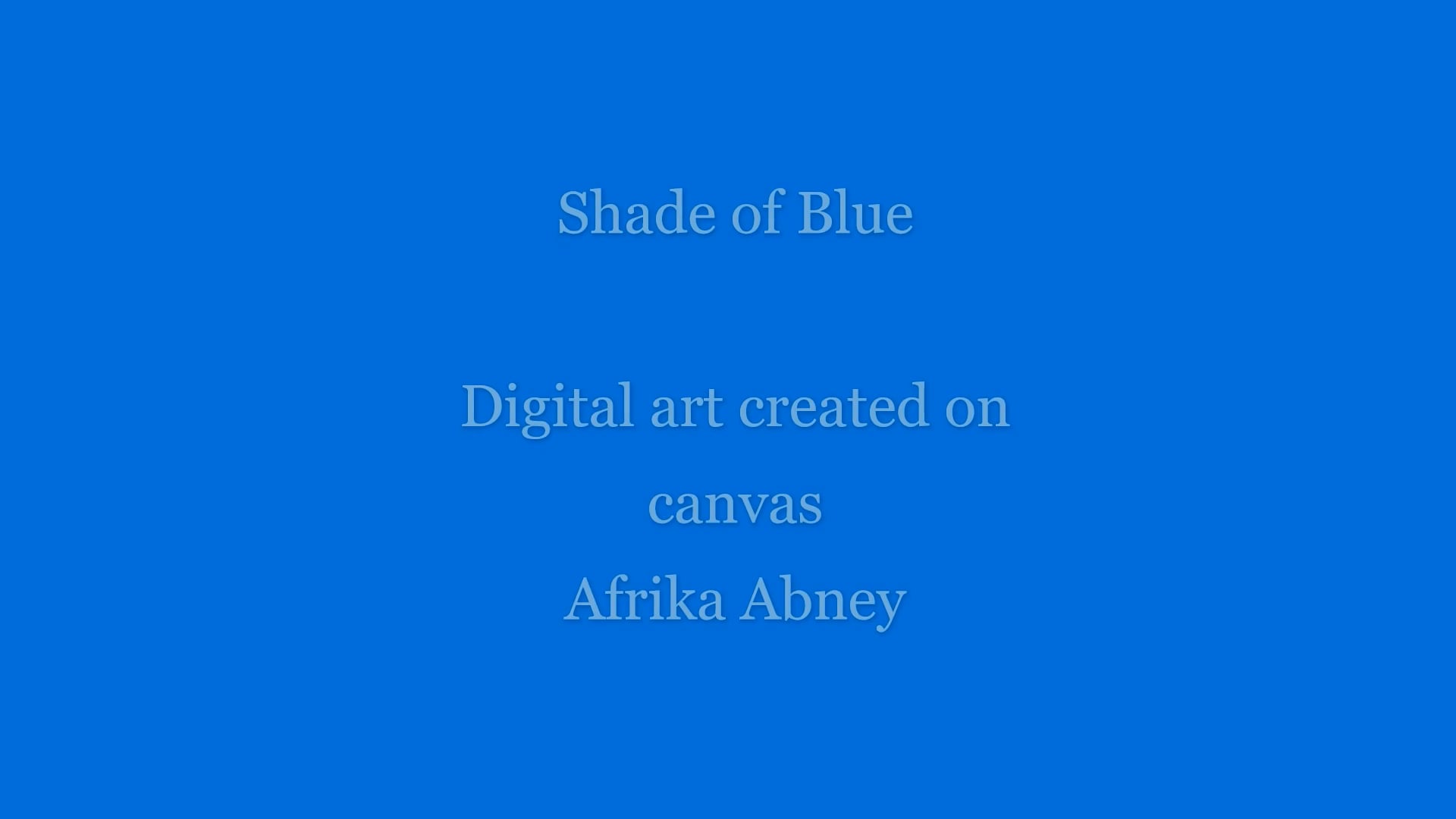 Shade of Blue.mp4 on Vimeo