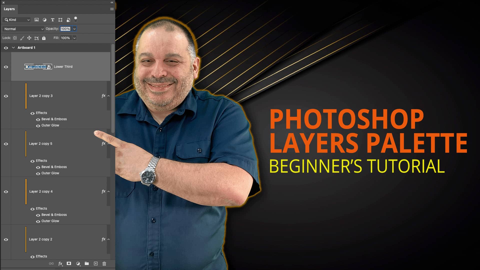Photoshop Layers Palette Tutorial For Beginners on Vimeo