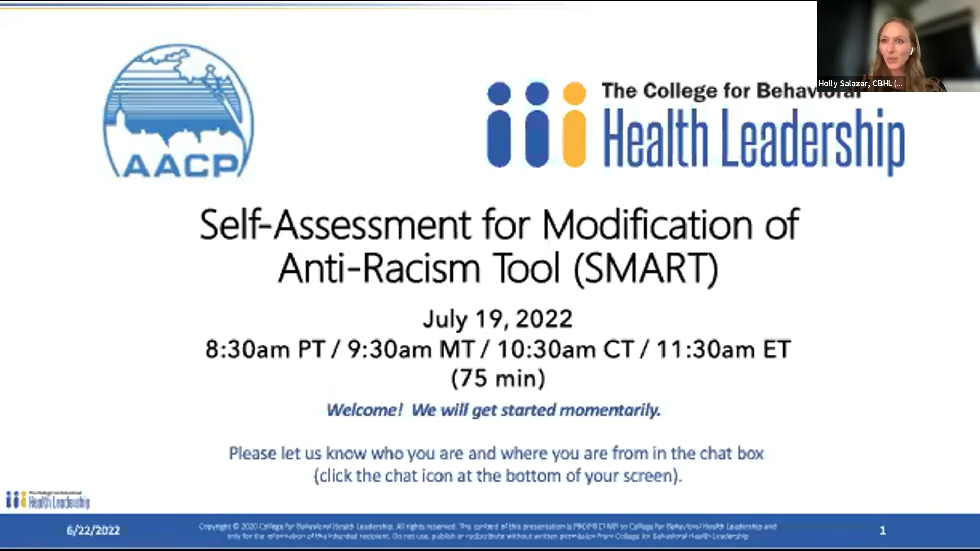 Self-Assessment for Modification of Anti-Racism Tool (SMART)