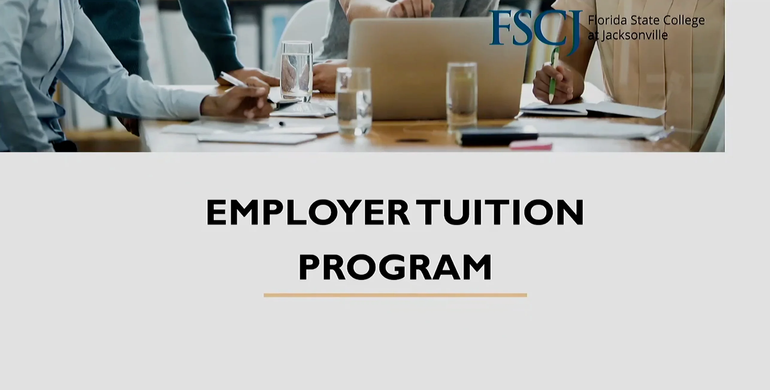 FSCJ Employer Tuition Assistance Program Information Session on Vimeo