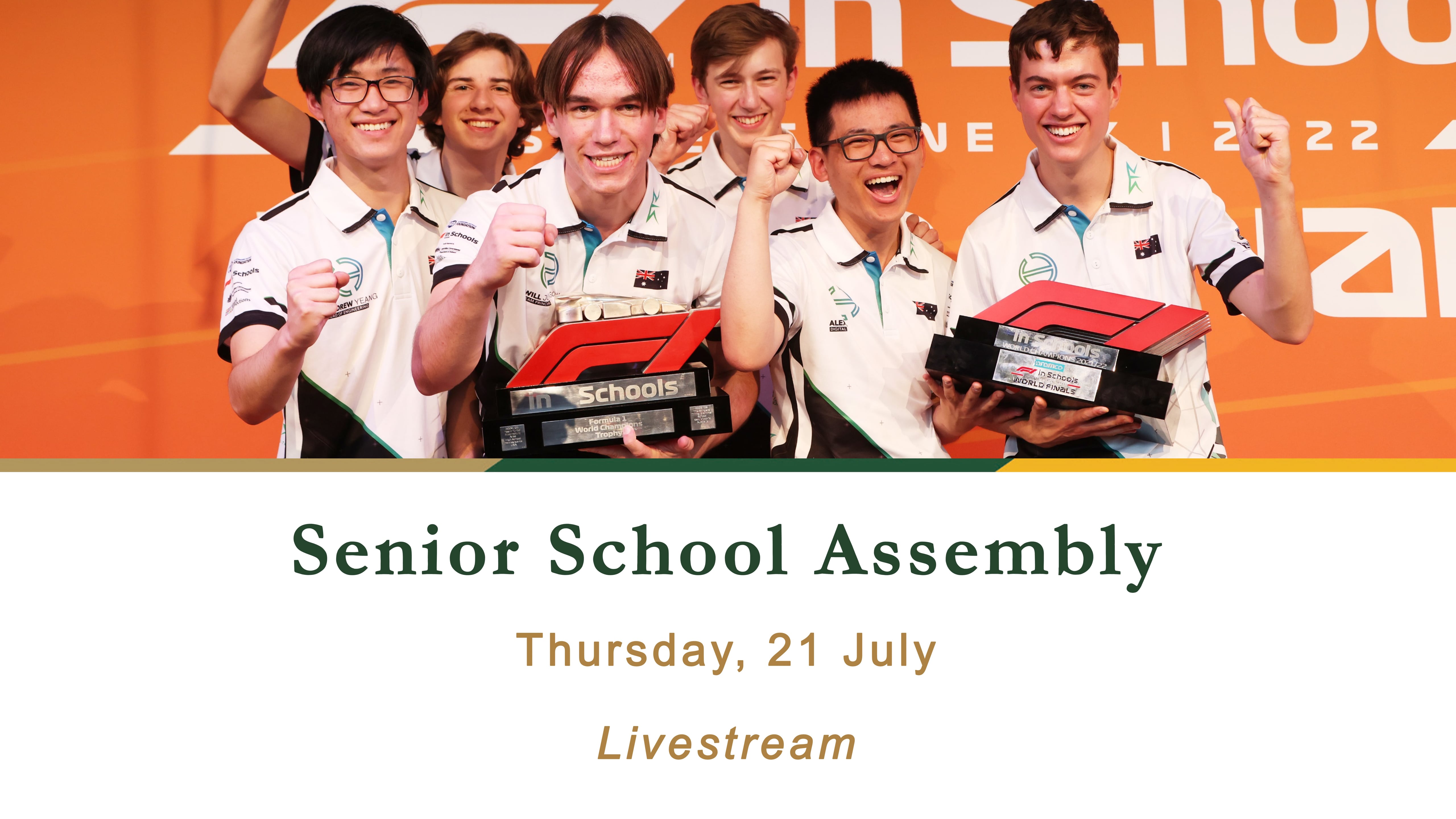Senior School Assembly - Thursday, 21 July on Vimeo