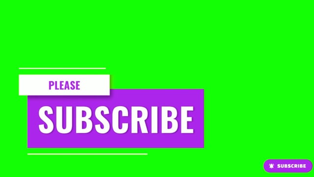 Subscribe, Youtube, Green Screen. Free Stock Video - Pixabay