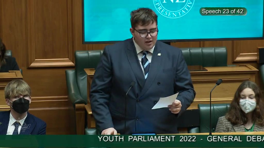 General debate speech: Carlin Lee | Youth Parliament 2022 on Vimeo