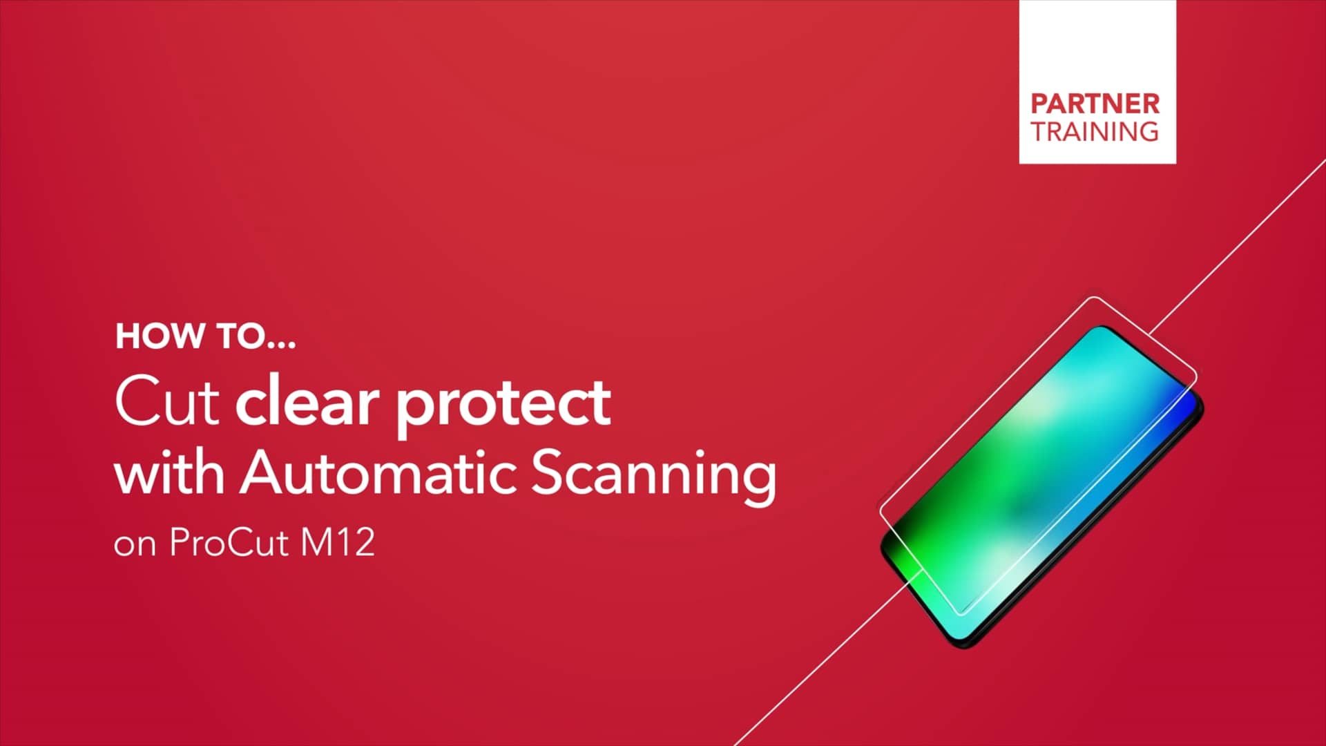 ISOD ProCut M12 - How to Make a Cut with Automatic Scanning - Clear ...