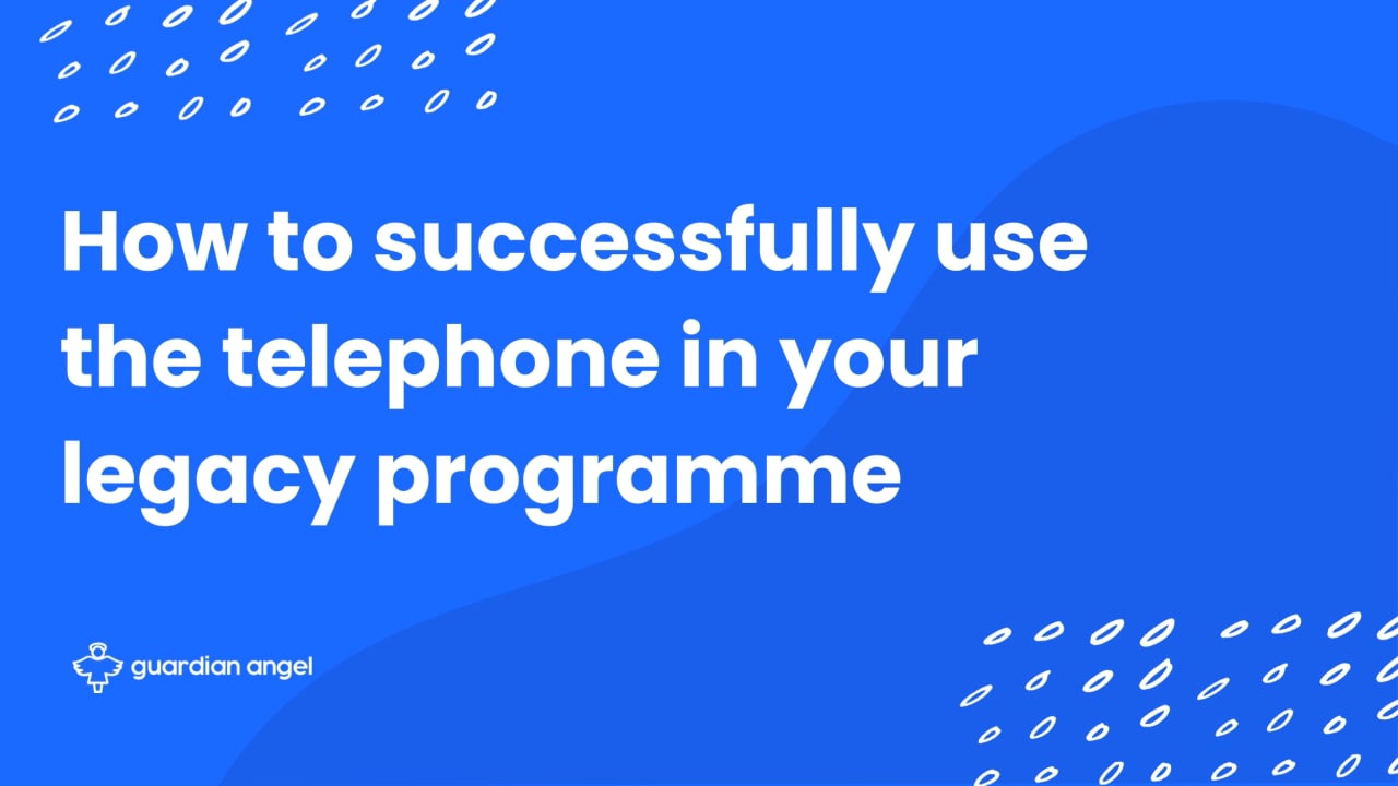 How to successfully use the telephone in your legacy programme on Vimeo