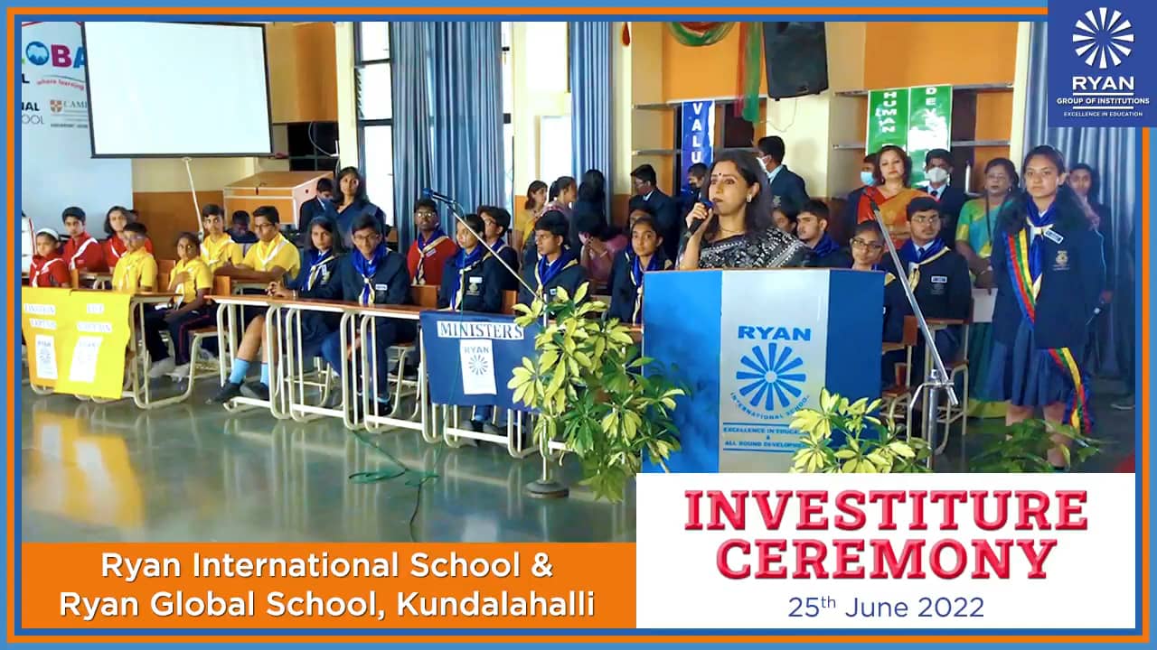 Investiture Ceremony at Ryan International School & Ryan Global School, Kundalahalli, Bengaluru ...