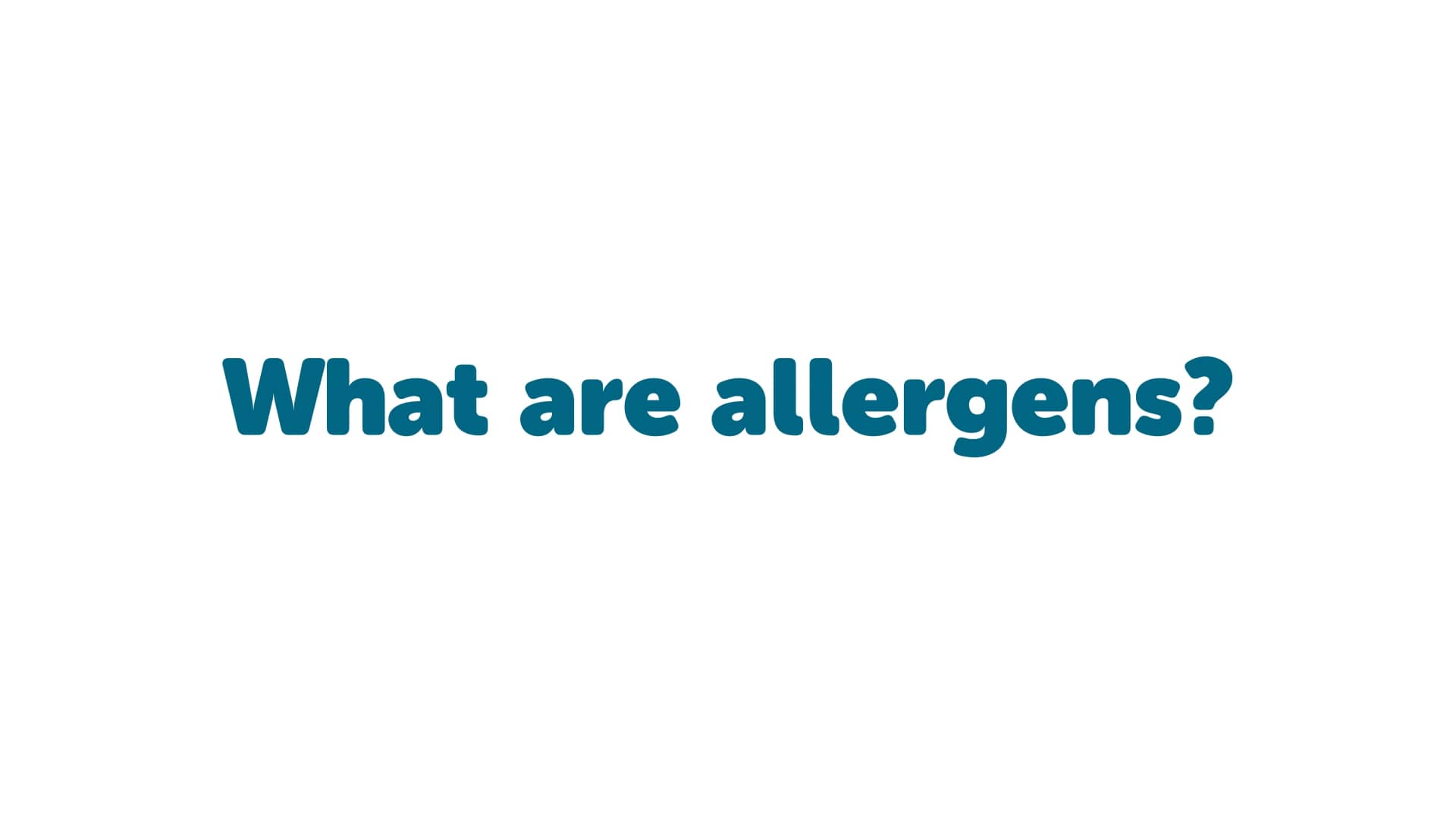 What are allergens? on Vimeo
