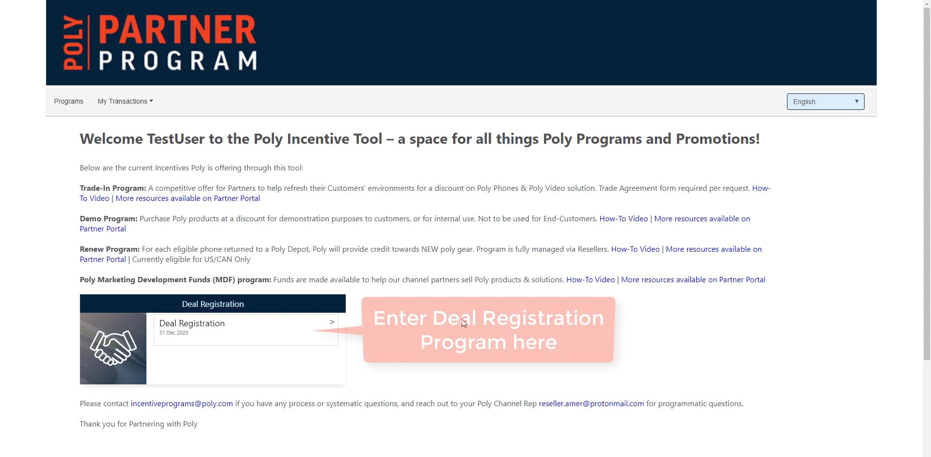 Poly Deal Registration on Vimeo