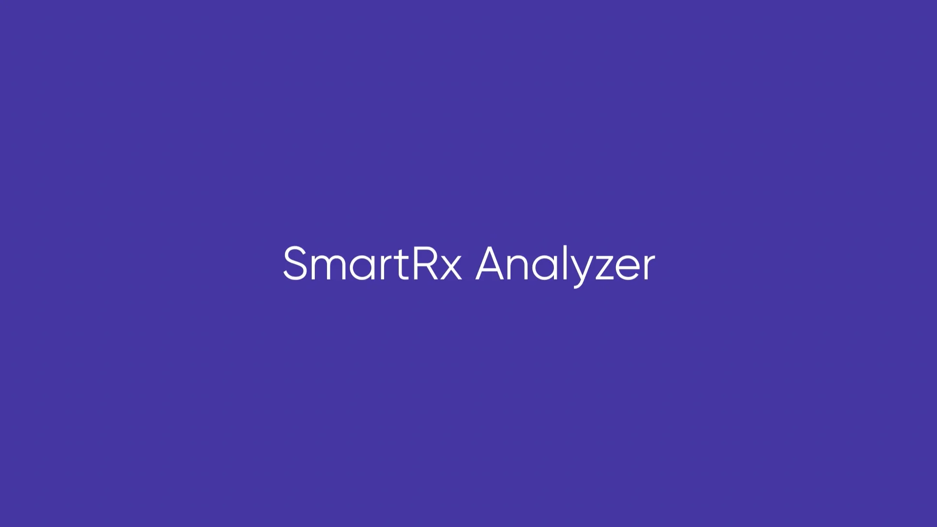 Introducing SmartRx Analyzer