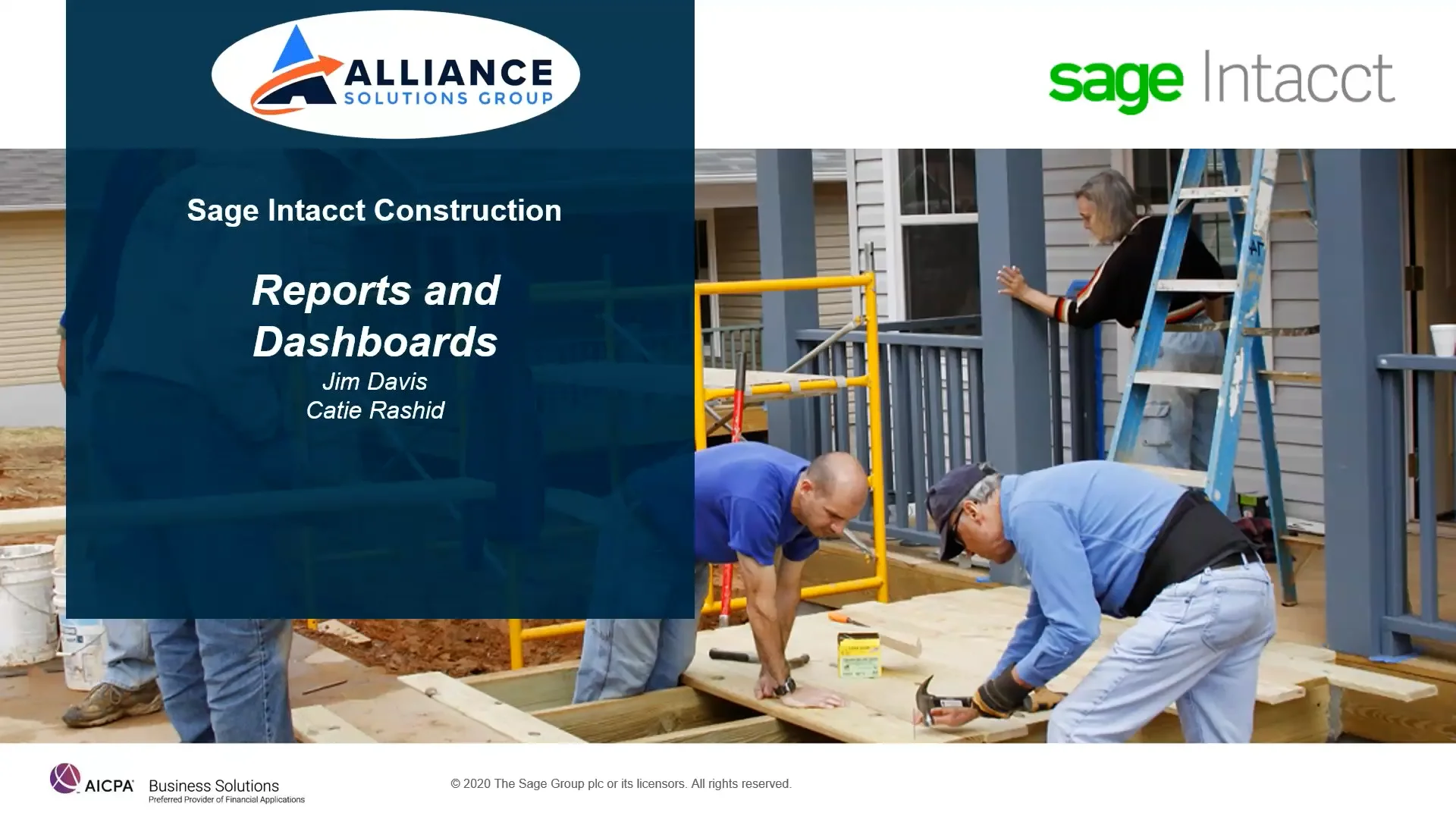 Sage Intacct Construction - Financial Reporting and Dashboards - 07 ...