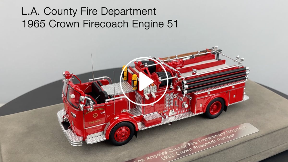 L.A. County Fire Department 1965 Crown Firecoach Engine 51 on Vimeo